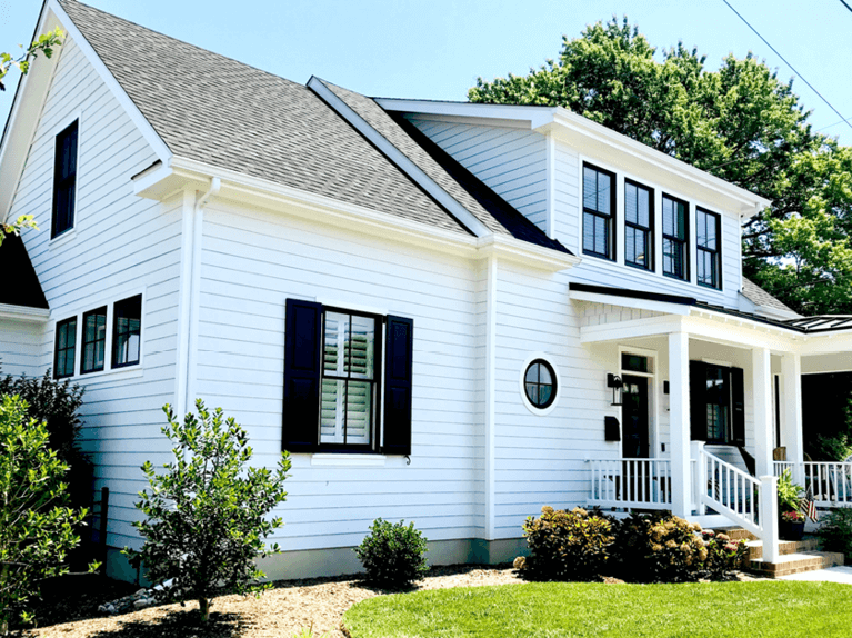 How To Style White Homes with Black Shutters | Timberlane Blog