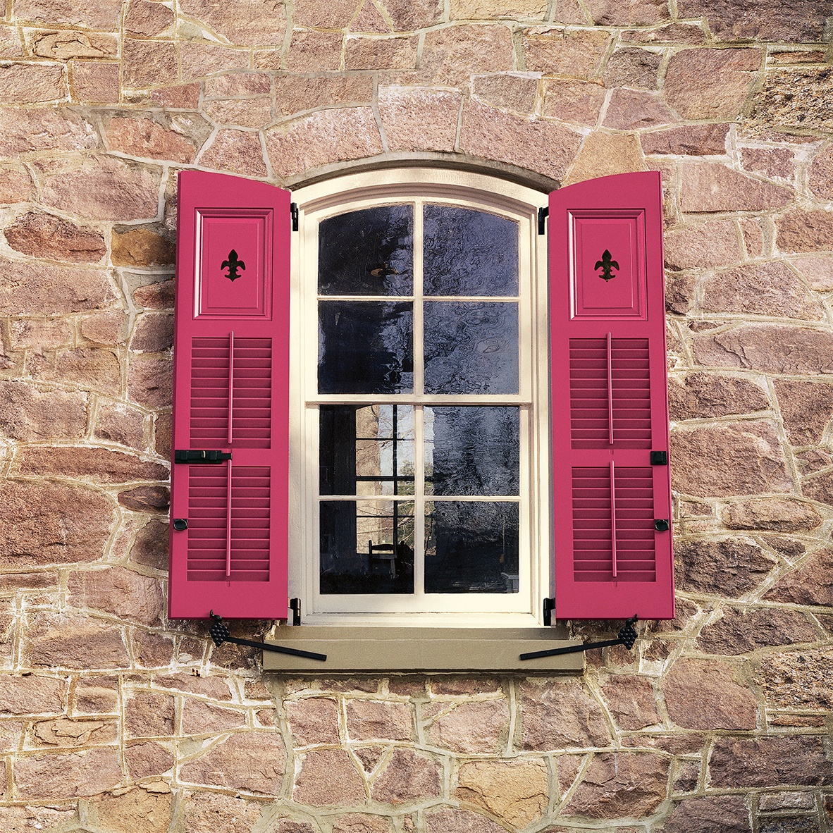 A Winning Combination: Shutters that Mix Louvers and Panels ...